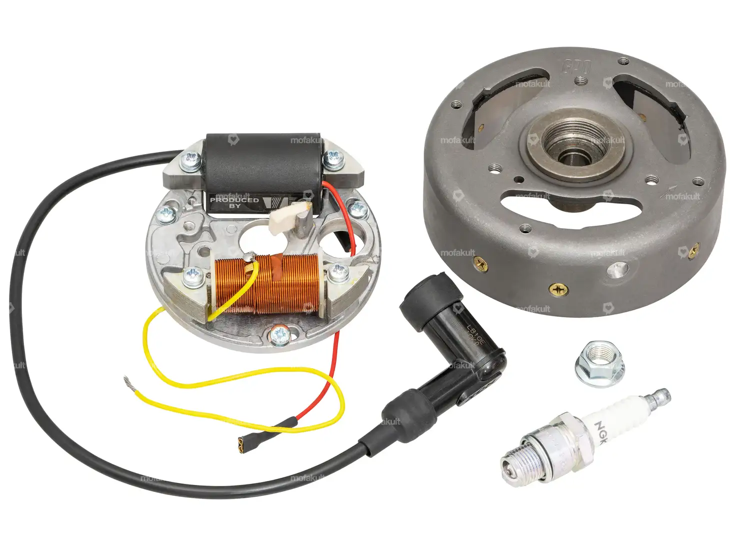 GPO / VEC ignition set electronic left-turning 6V | Puch / Sachs ...